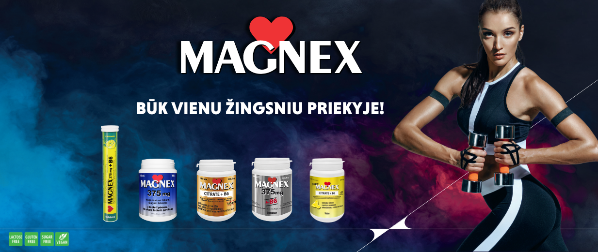 MAGNEX – BŪK VIENU ŽINGSNIU PRIEKYJE! | Internetinėje “MANO vaistinėje”