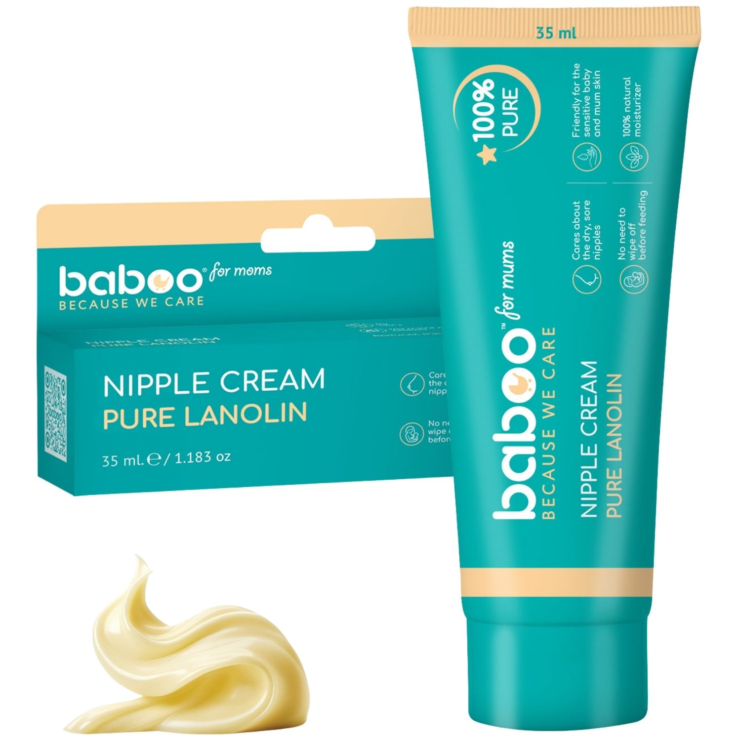 Lanolino spenelių kremas BABOO, 35 ml | Internetinėje “MANO vaistinėje”