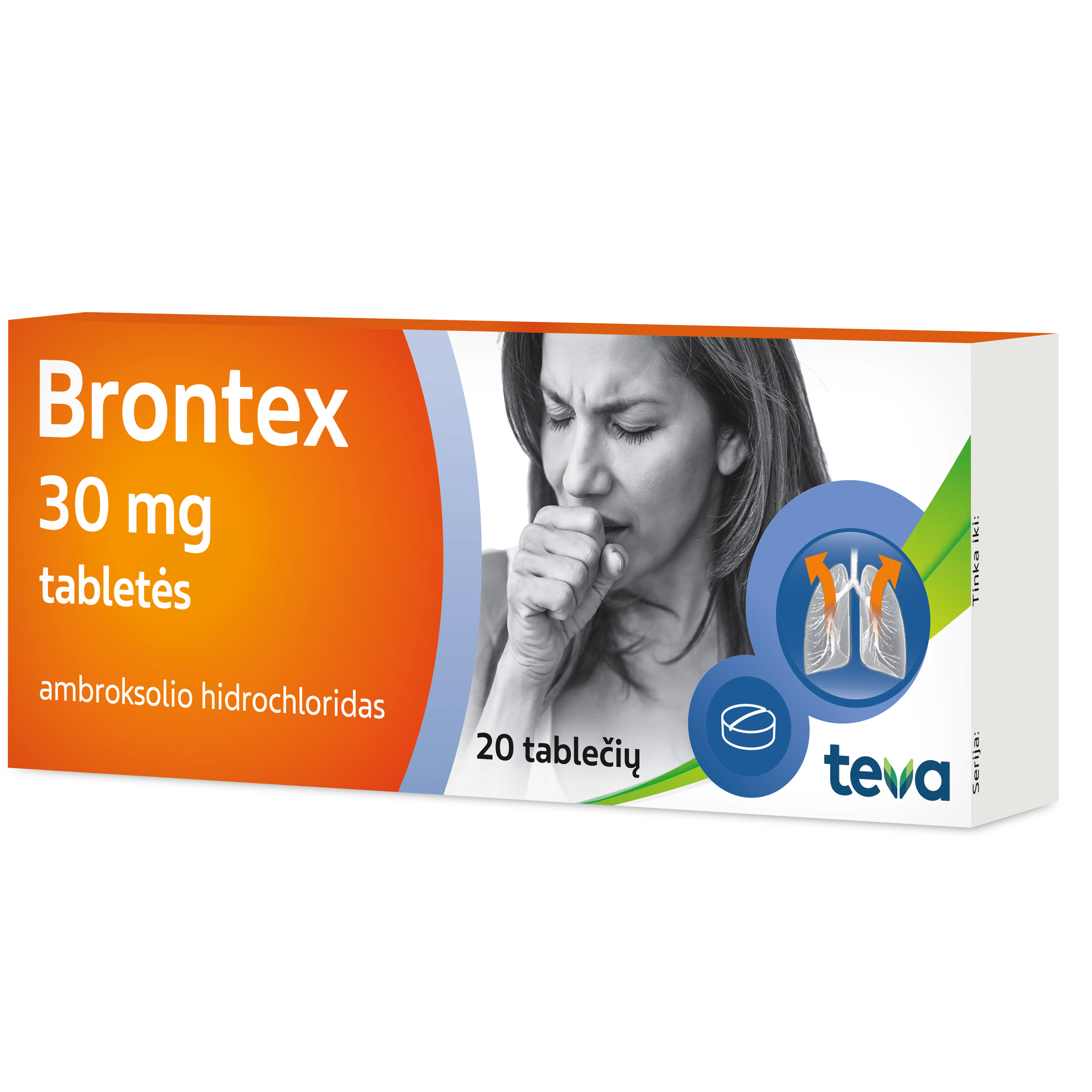 Brontex 30 mg tabletės, N20 | Internetinėje “MANO vaistinėje”