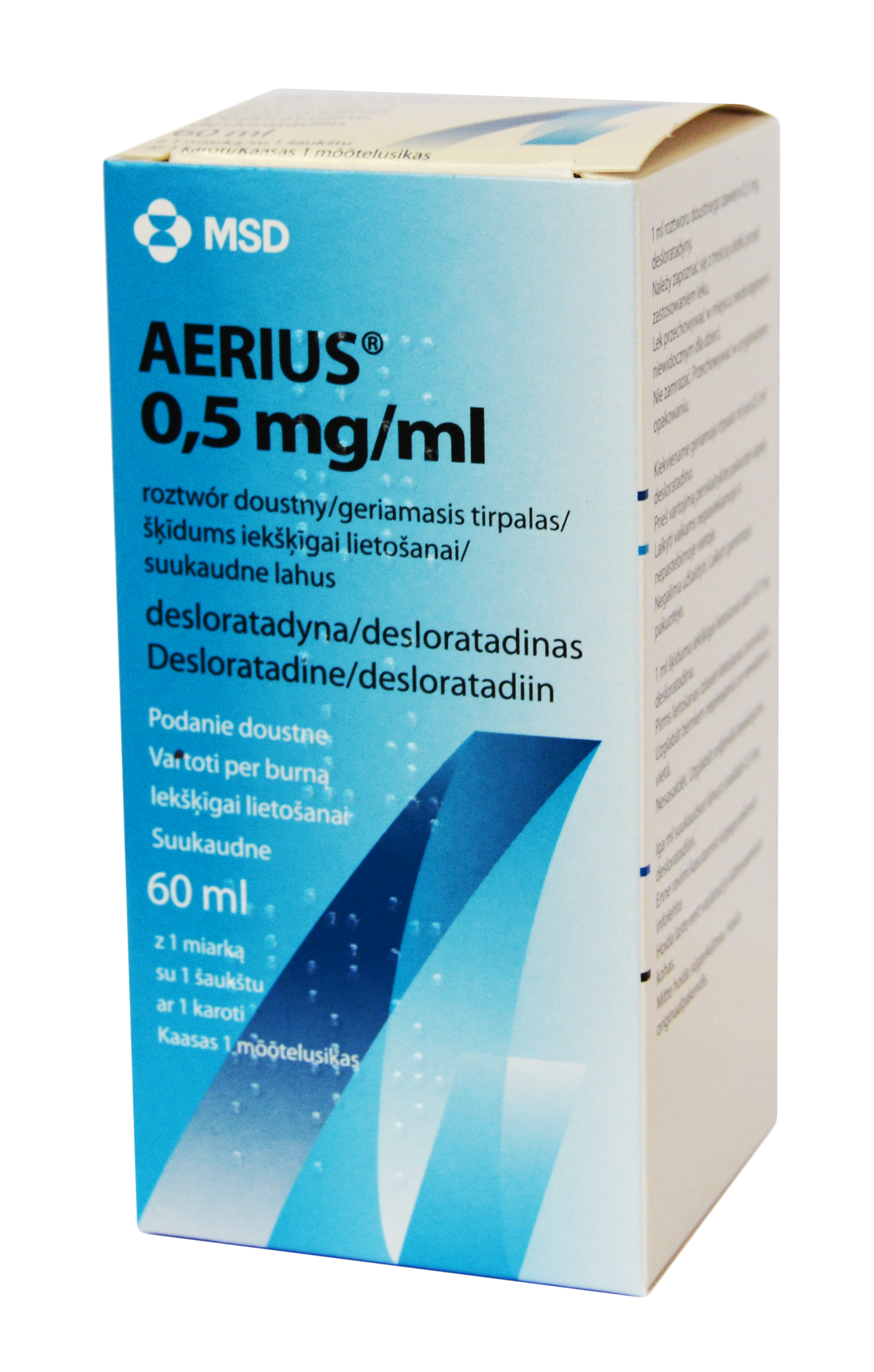 Aerius 0 5mg ml T las 60ml Aerius 0 5mg ml T las 60ml