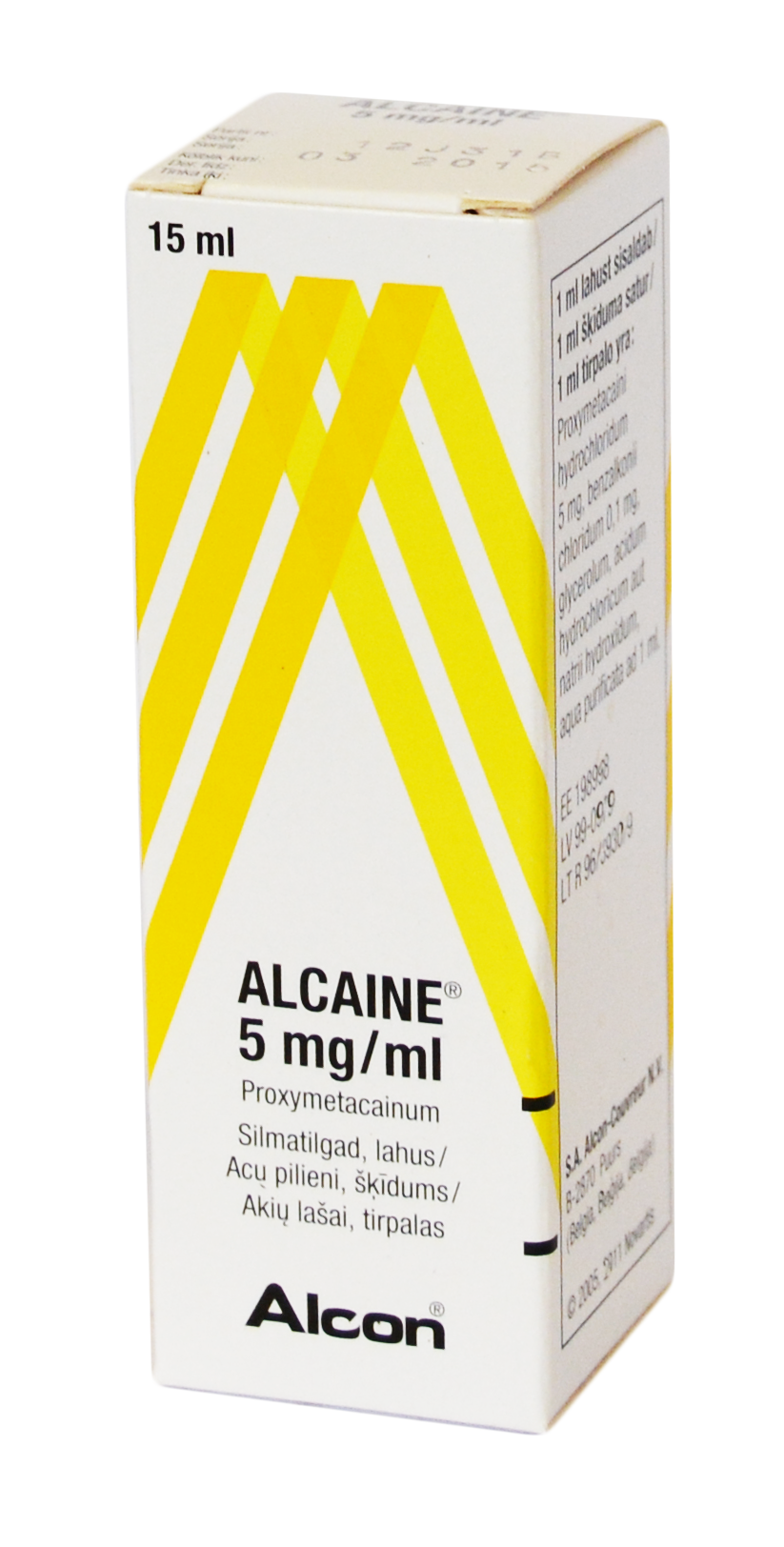 Alcaine 0.5% gtt.ophth.15ml | Internetinėje “MANO vaistinėje”
