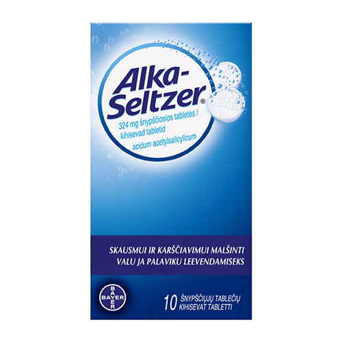 Alka-Seltzer 324 mg šnypščiosios tabletės, N10 | Internetinėje “MANO ...