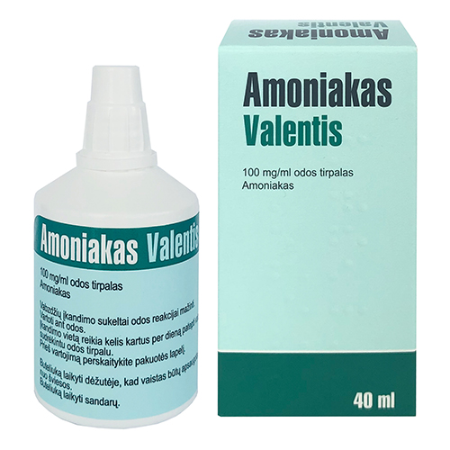 Amoniakas Valentis 10 % odos tirpalas, 40 ml | Internetinėje “MANO ...