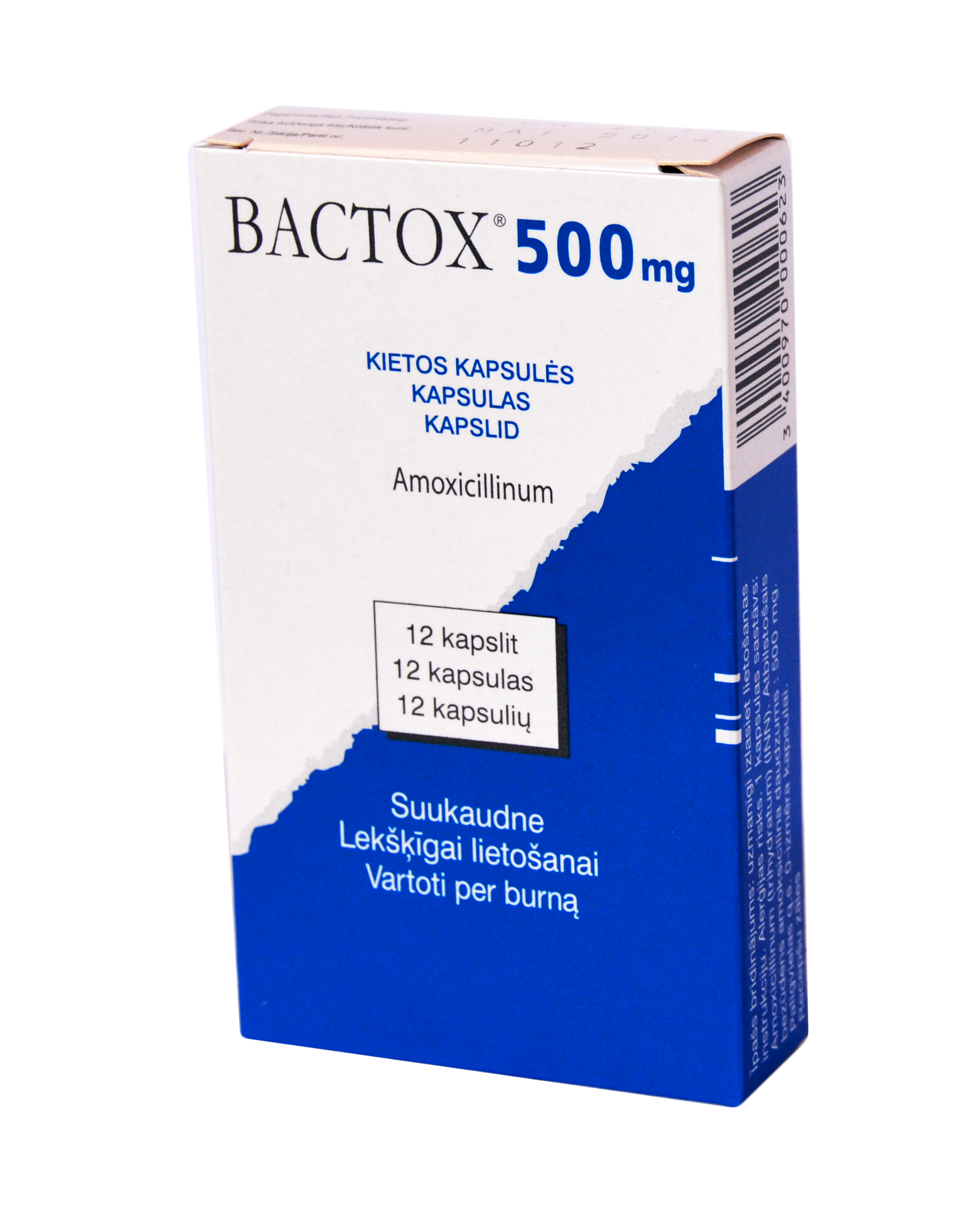 Bactox 500mg kapsulės N12