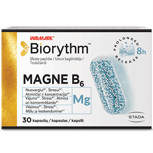 Magnis B6 BIORYTHM, 30 kapsulių | Internetinėje “MANO vaistinėje”