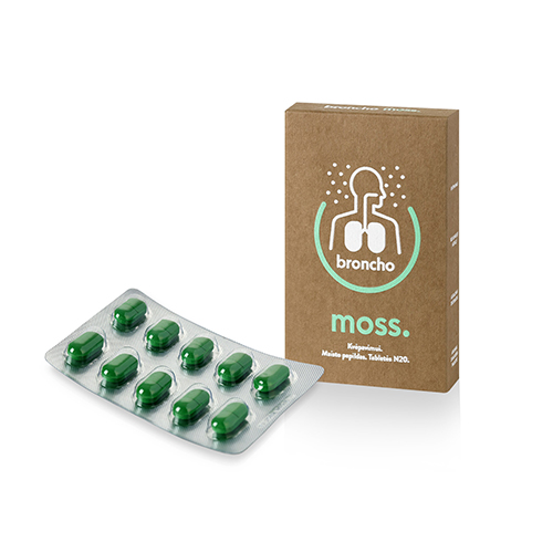Kvėpavimo takų funkcijai BRONCHOMOSS, 20 tab. | Internetinėje “MANO ...