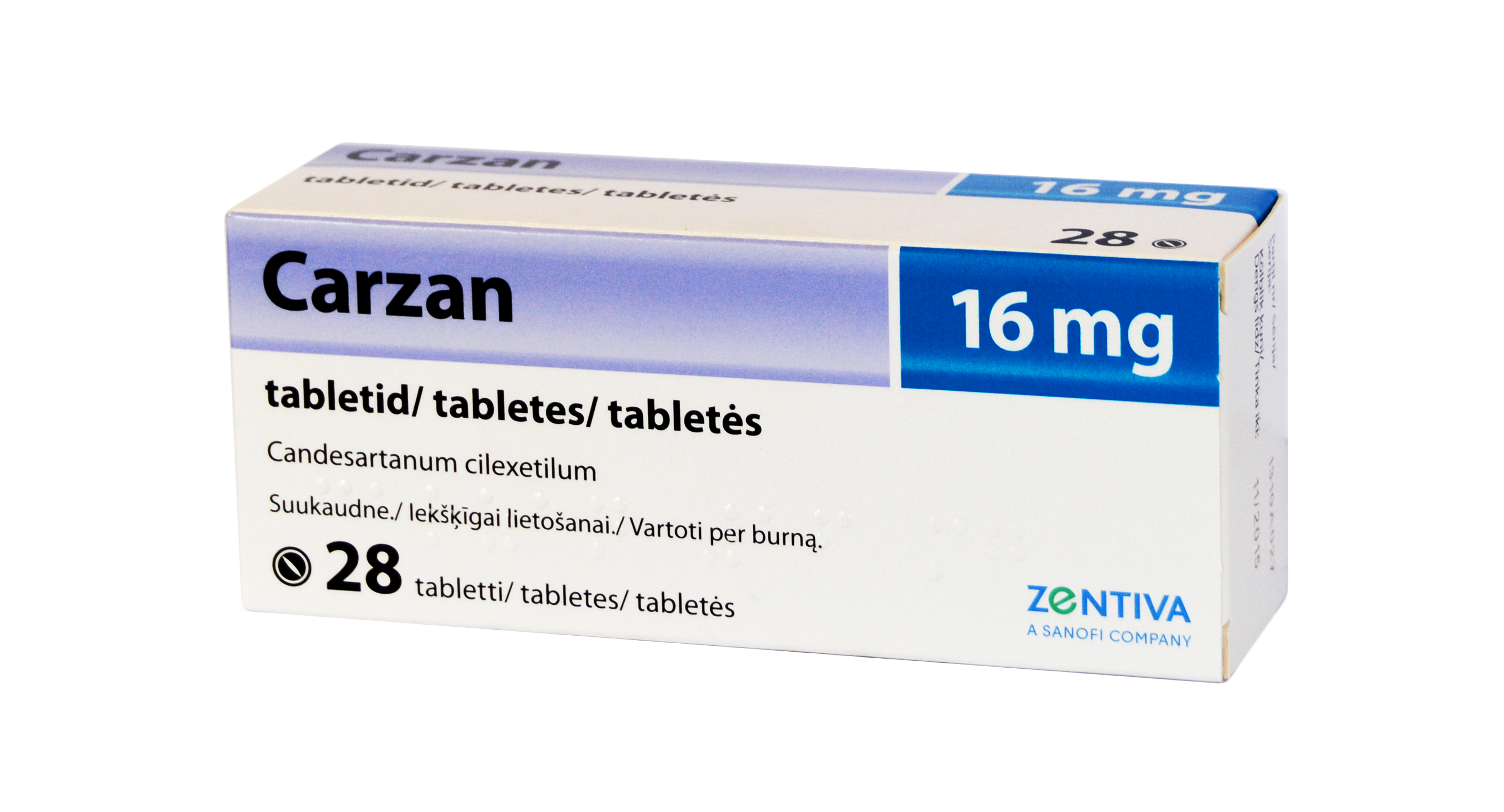 Carzan 16mg tabletės N28 | Internetinėje “MANO vaistinėje”