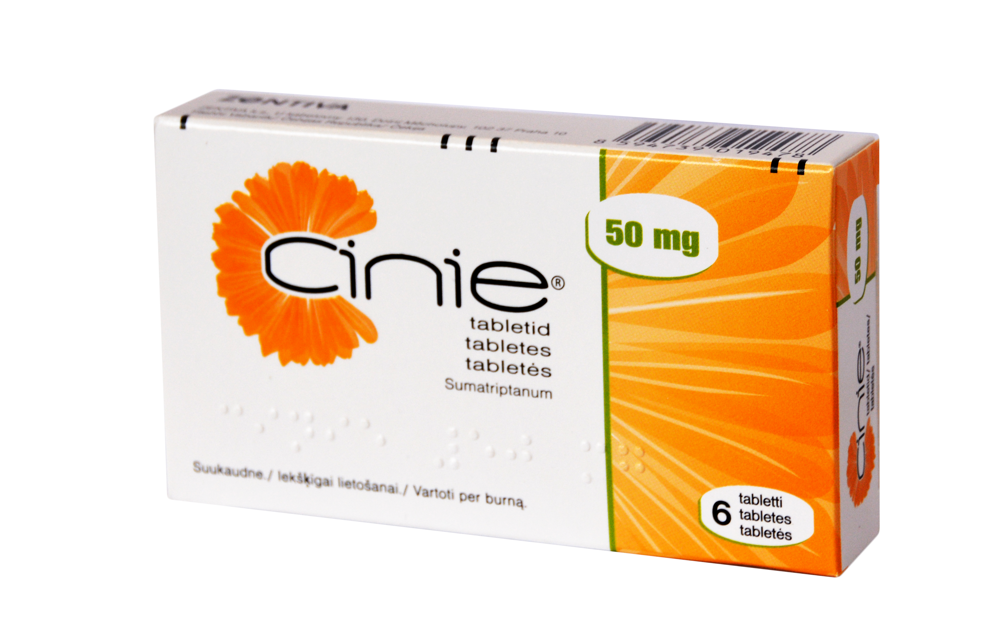 Cinie 50mg tabletės N6