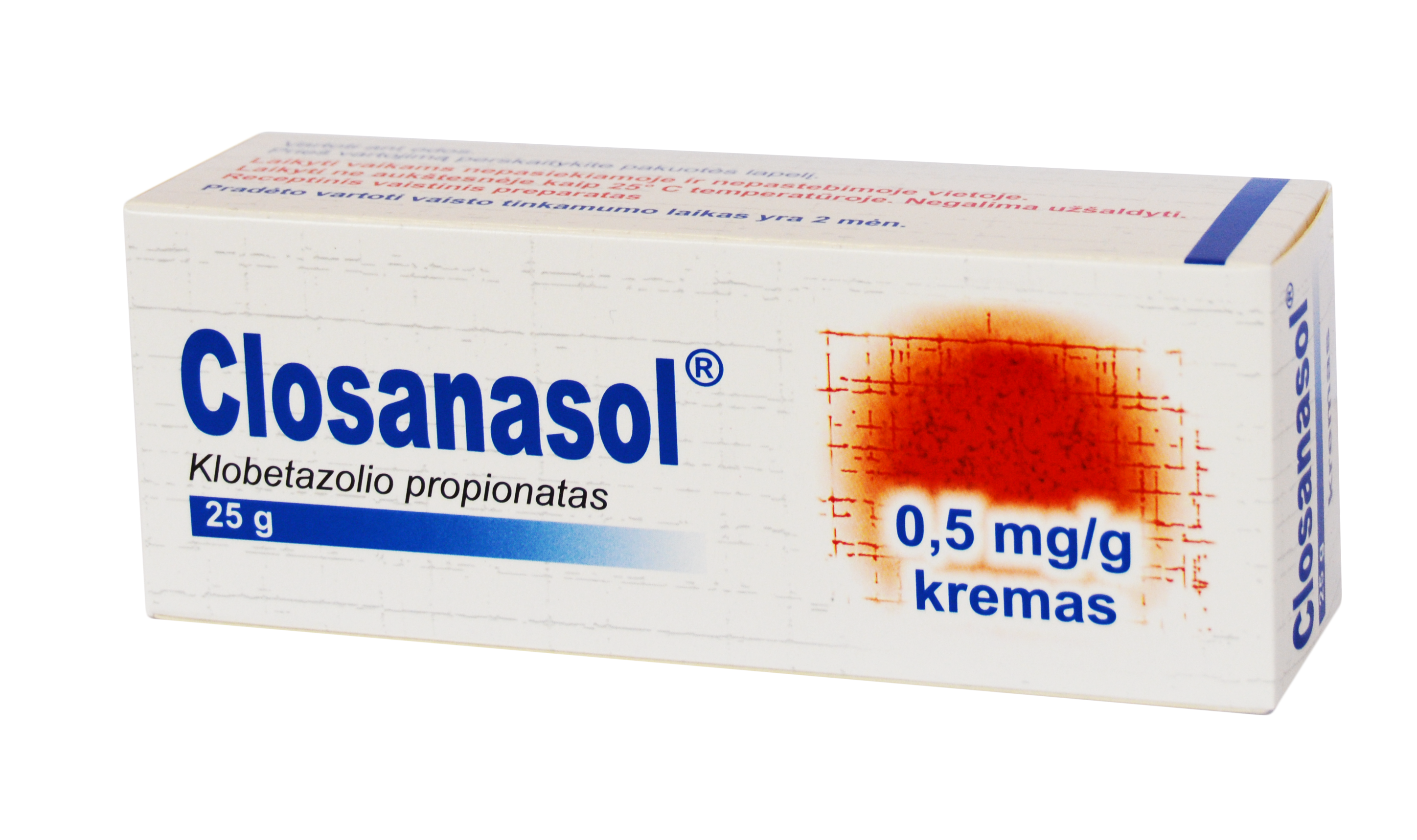 Closanasol 0.5mg/g kremas 25g | Internetinėje “MANO vaistinėje”