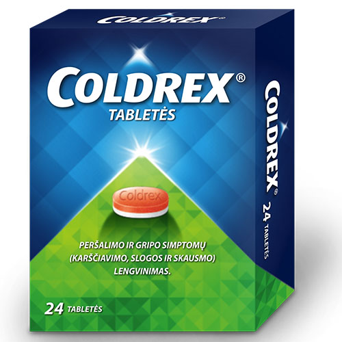 Coldrex tabletės, N24 | Internetinėje “MANO vaistinėje”