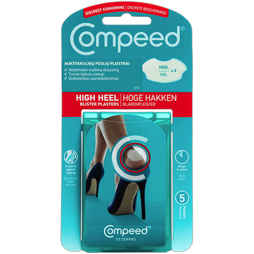 Aukštakulnių pūslių pleistrai COMPEED, 5 vnt. | Internetinėje “MANO vaistinėje”