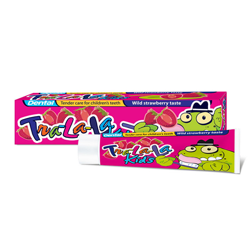 Dental Tra-La-La Kids Wild Strawberry dantų pasta 50 ml