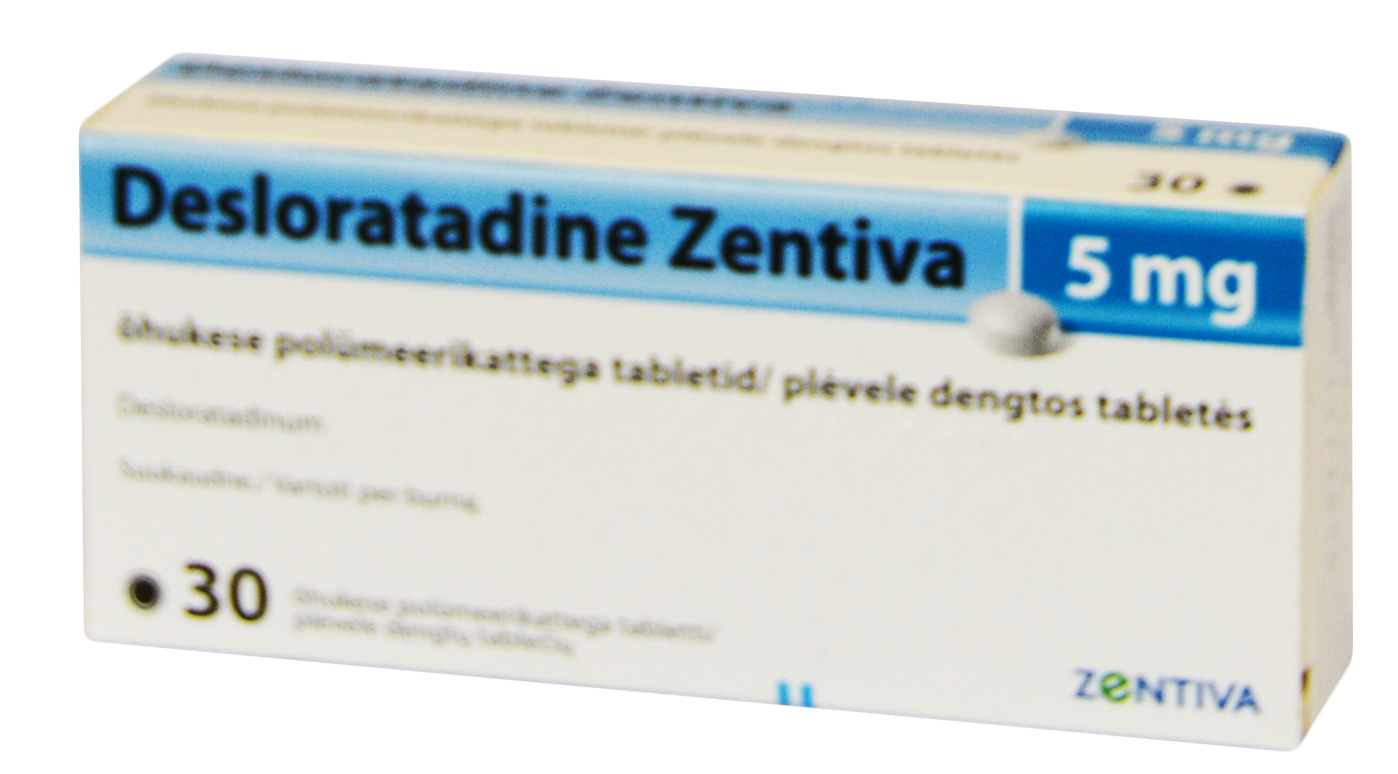 Desloratadine Zentiva 5mg tabletės N30 | Internetinėje “MANO vaistinėje”