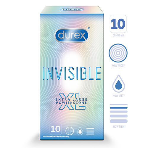 Durex Invisible XL N10 | Internetinėje “MANO vaistinėje”