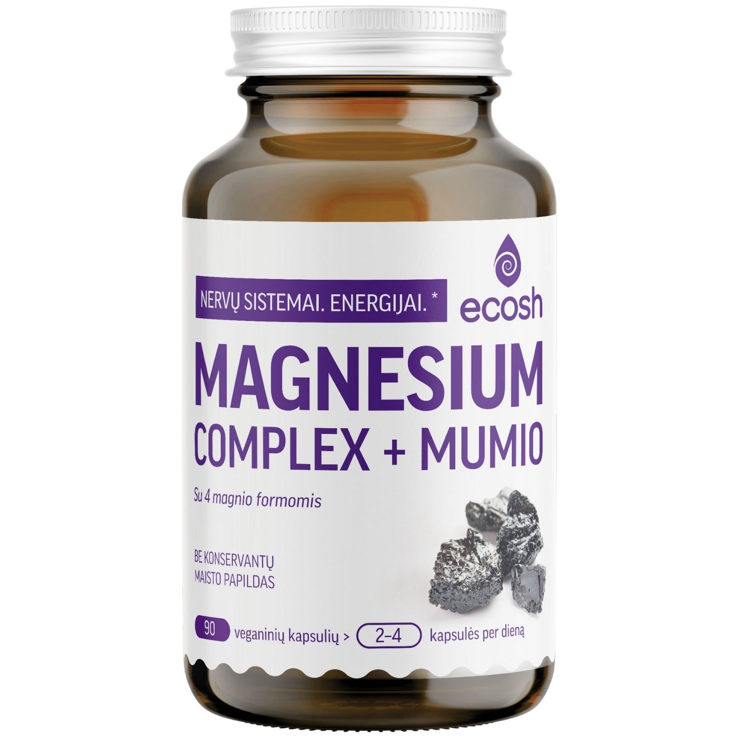 Ecosh Magnesium complex + Mumio, kapsulės N90