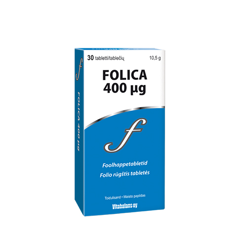 Folica 400 mcg folio rūgšties tabletės, N30 | Internetinėje “MANO ...