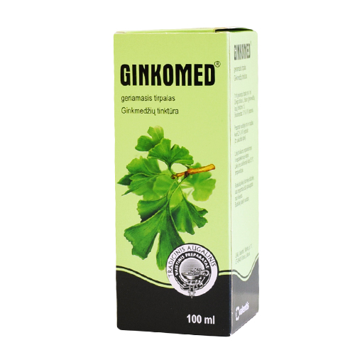 Ginkomed ginkmedžių tinktūra, 100 ml | Internetinėje “MANO vaistinėje”