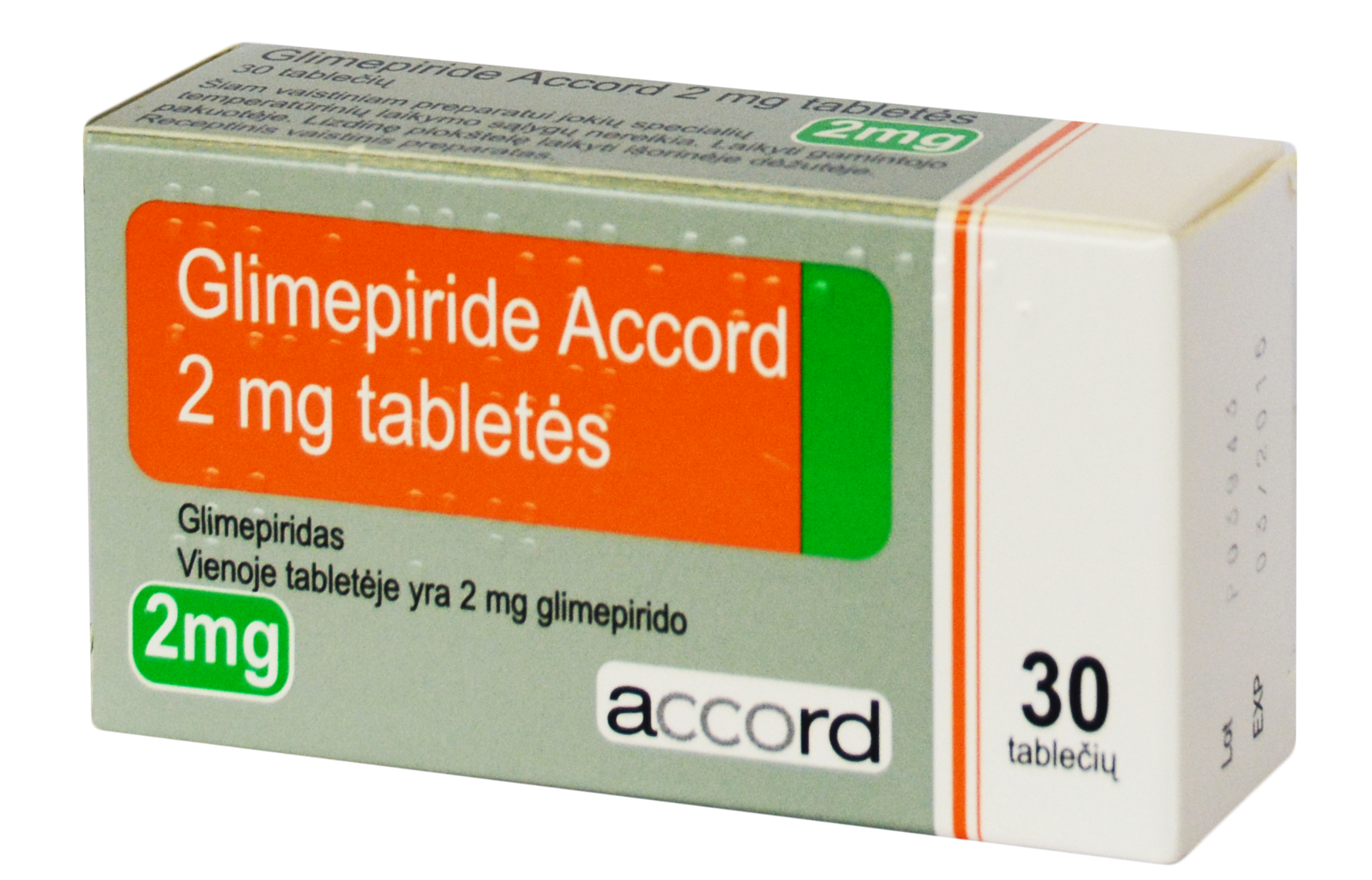 Glimepiride Accord 2mg tabletės N30 | Internetinėje “MANO vaistinėje”