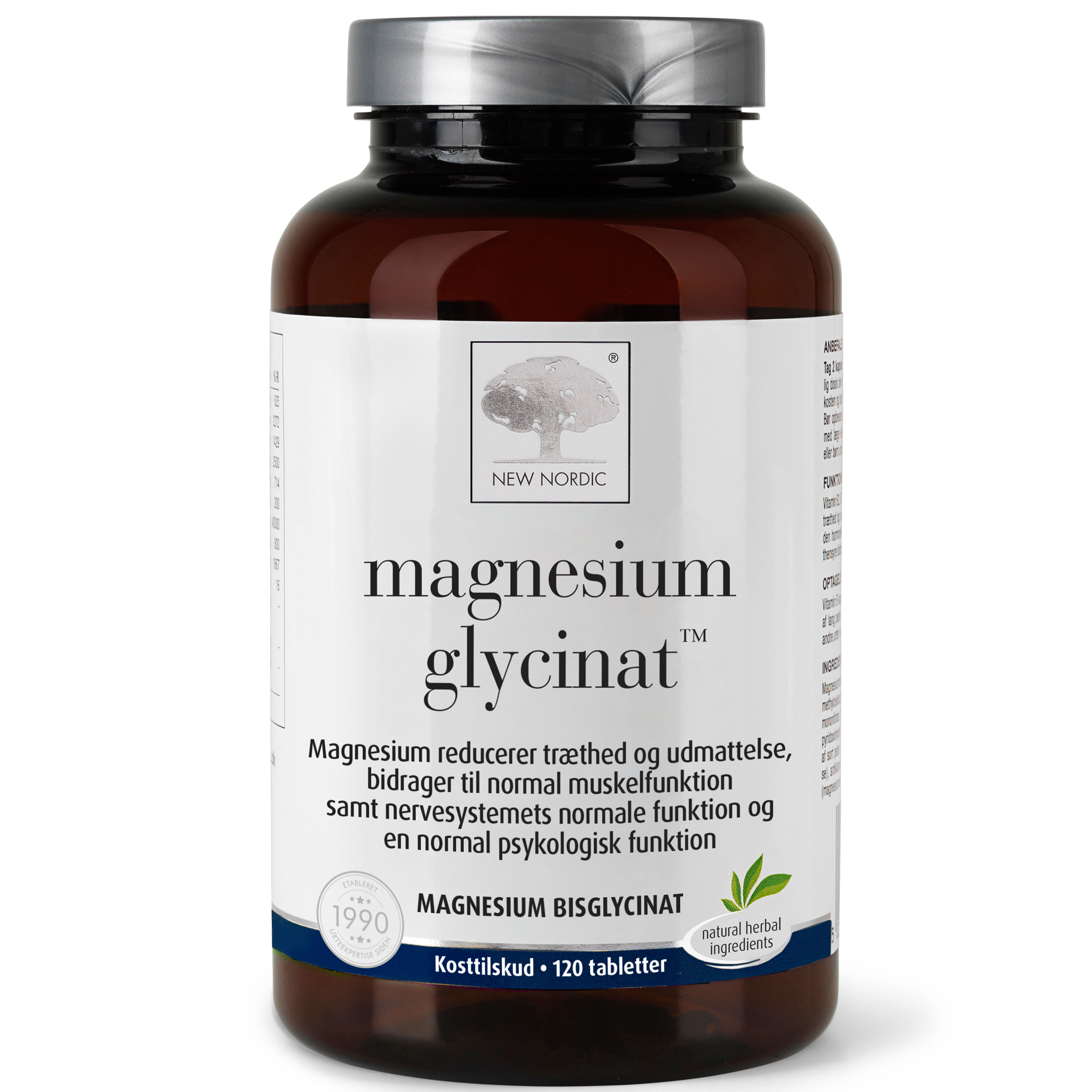 Magnio bisglicinatas NEW NORDIC MAGNESIUM GLYCINAT, 120 tab ...