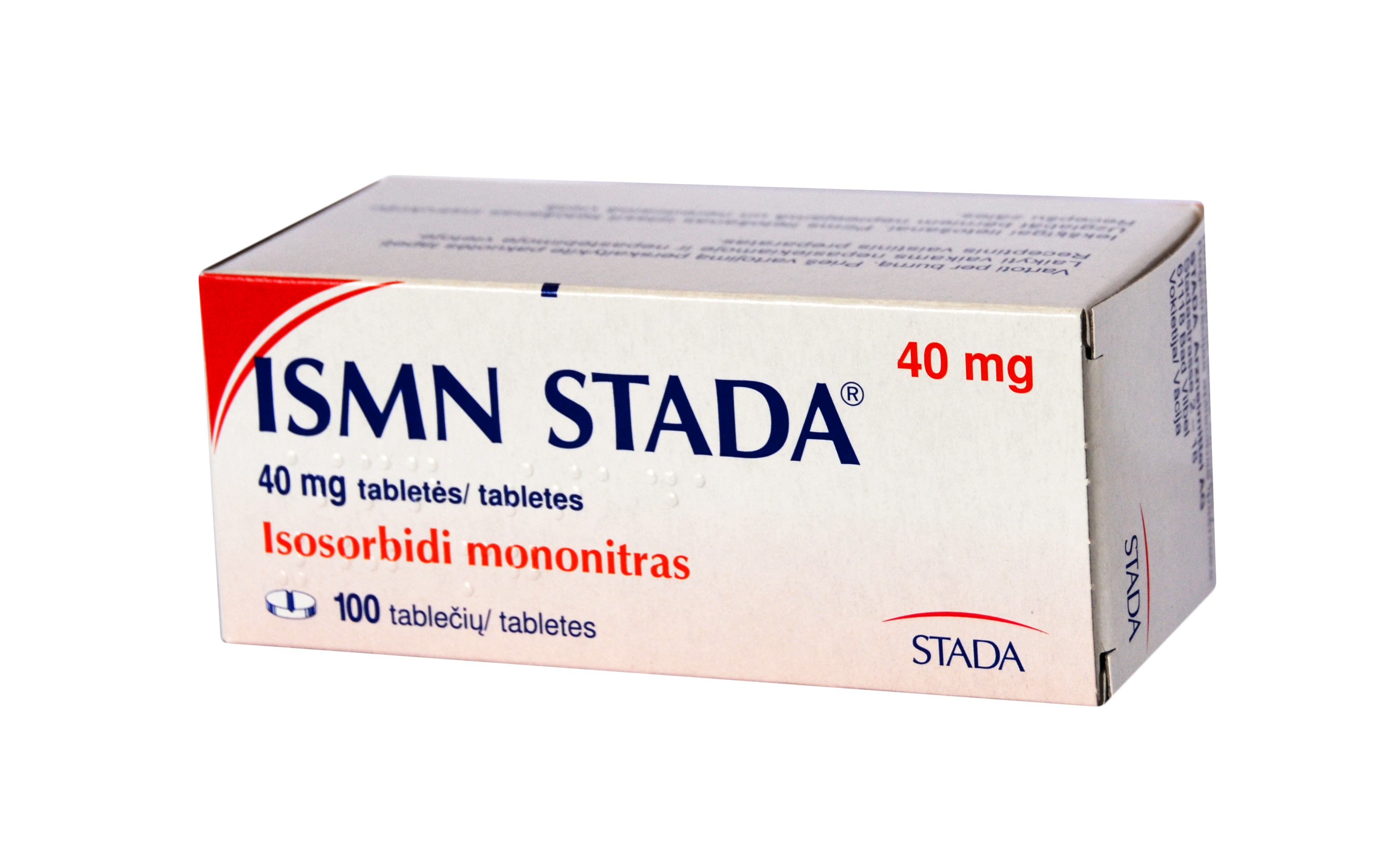 ISMN 40 Stada 40mg tabletės N100 | Internetinėje “MANO vaistinėje”