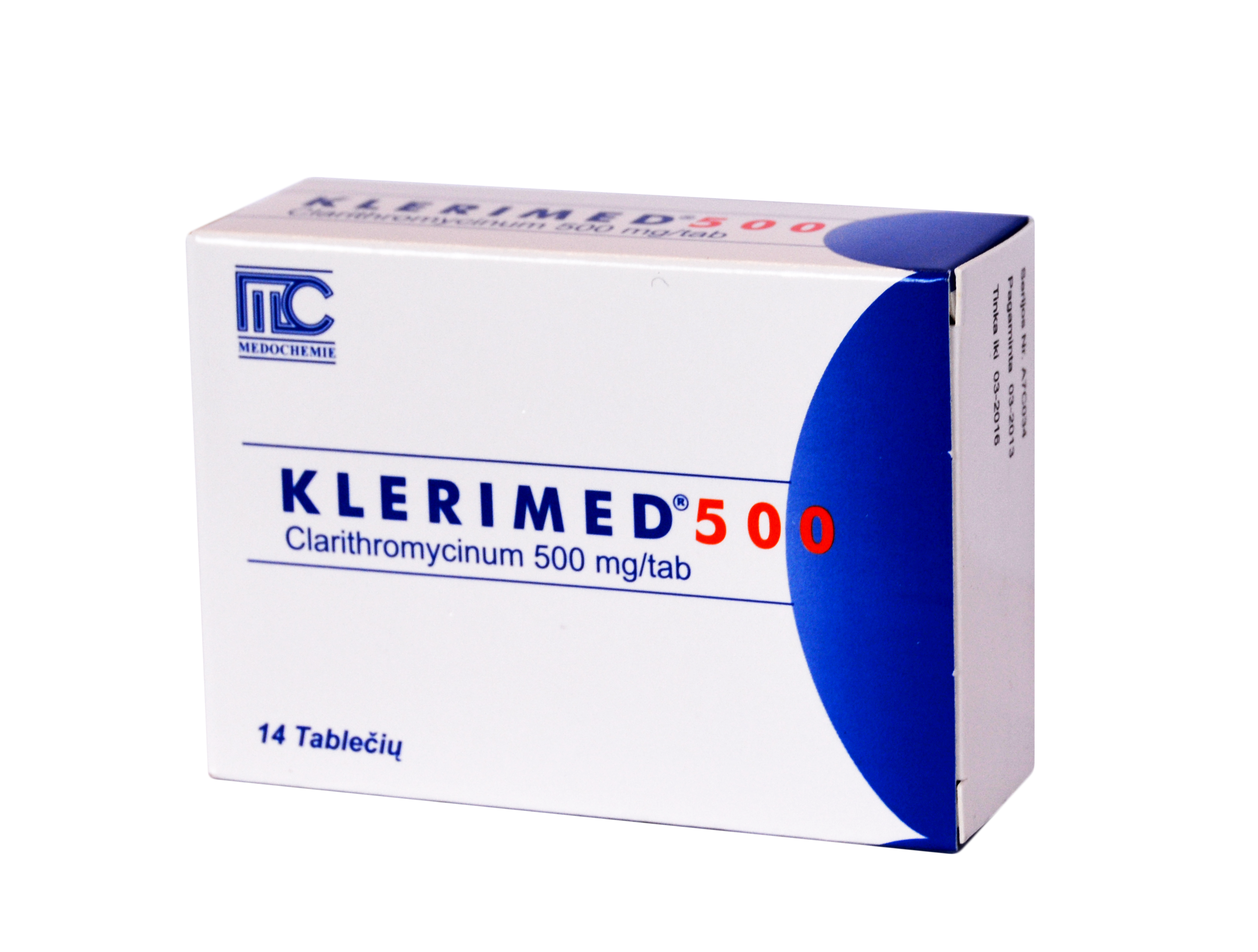 Klerimed 500mg film-coated tabletės N14