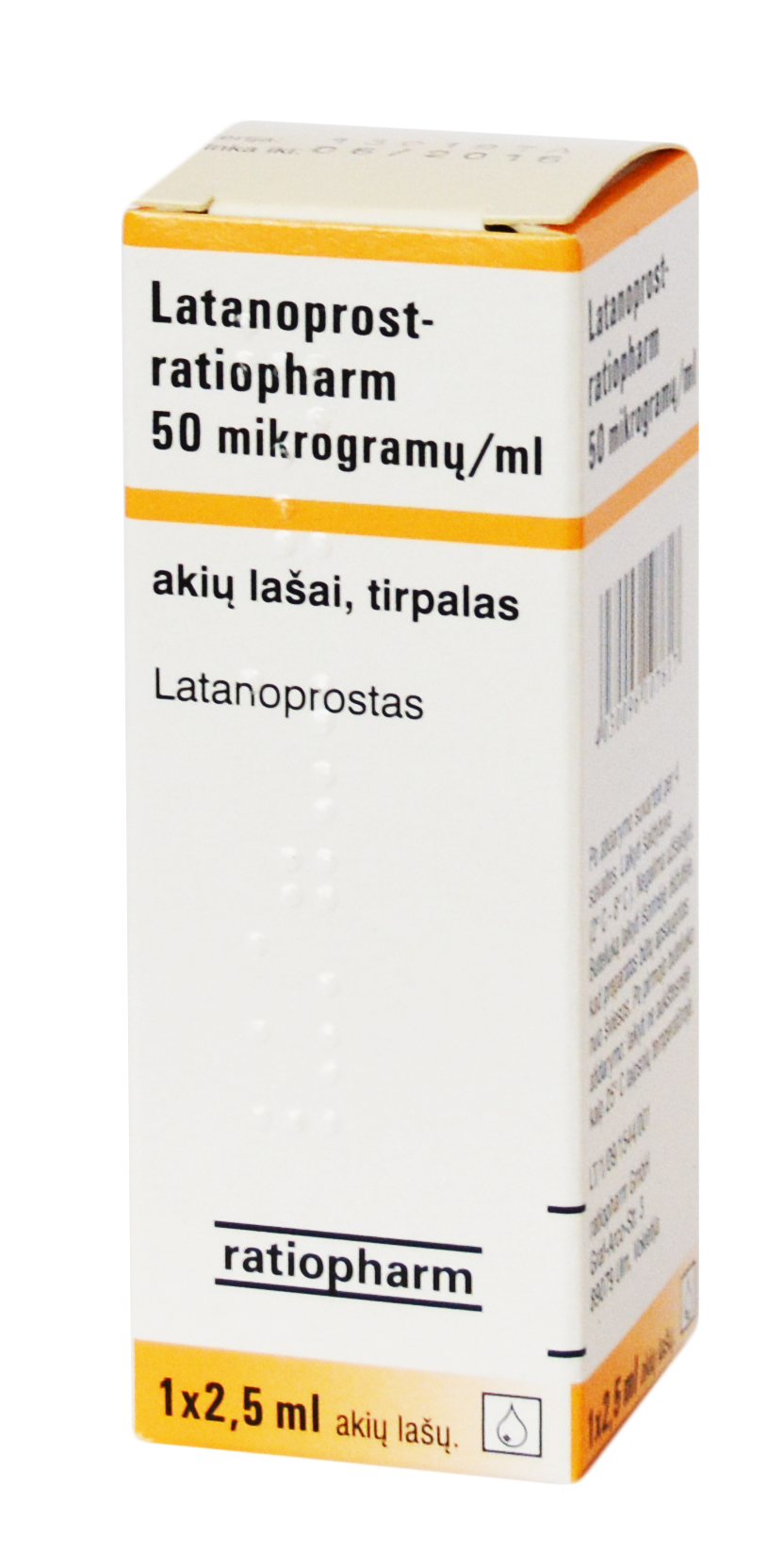 Latanoprost-RPH 50mcg/ml gtt.2.5ml | Internetinėje “MANO vaistinėje”