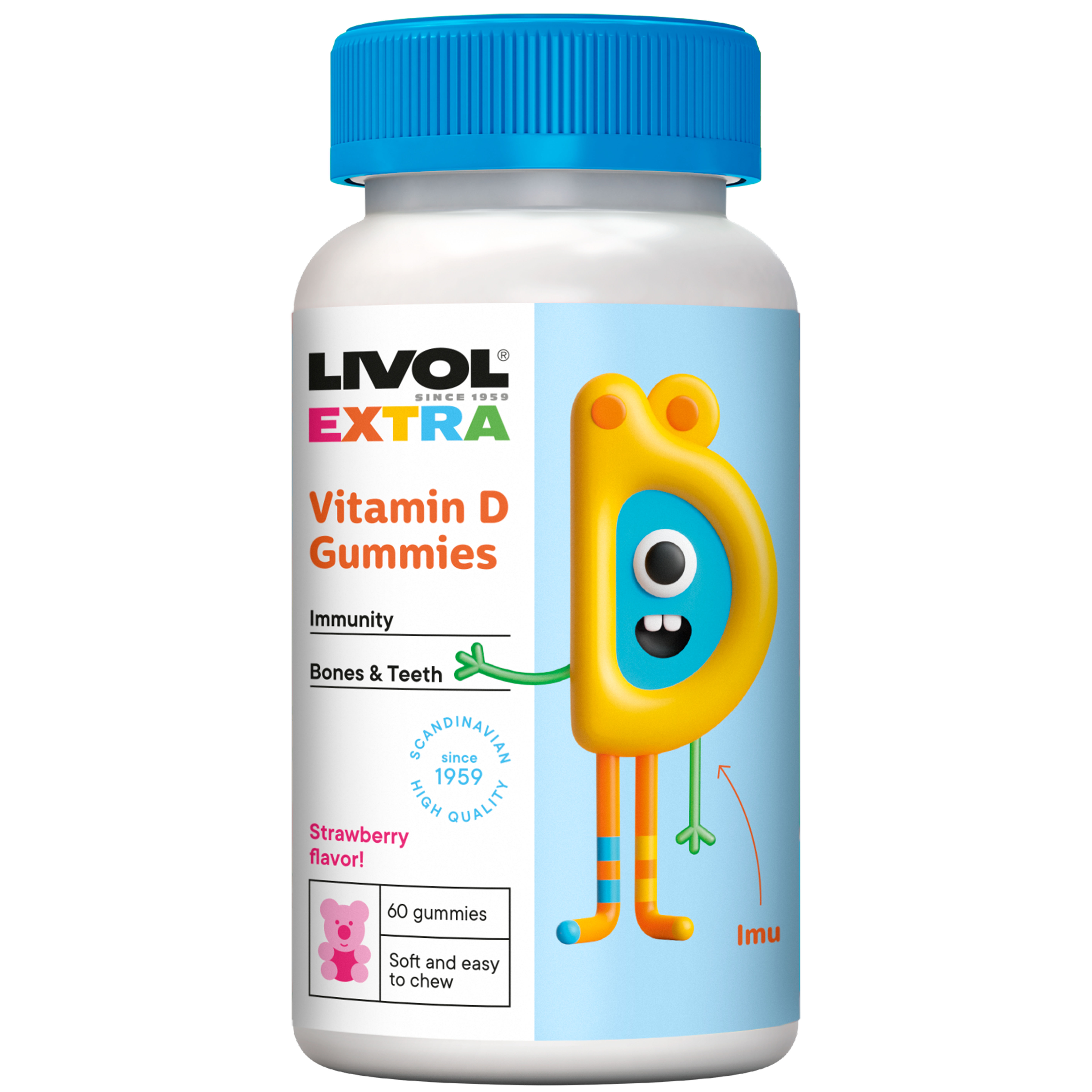 Vitaminas D vaikams LIVOL EXTRA, 60 guminukų | Internetinėje “MANO ...