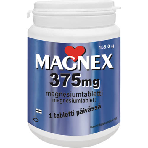 Magnex 375mg tab.N180 | Internetinėje “MANO vaistinėje”