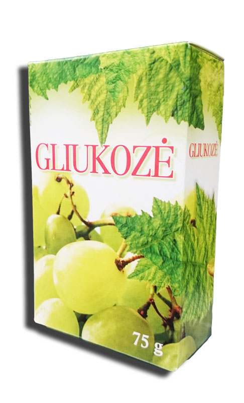 Gliukozė milteliais, 75 g | Internetinėje “MANO vaistinėje”