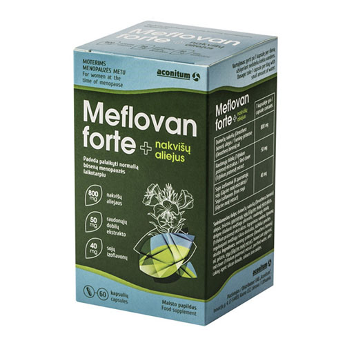 Menopauzei MEFLOVAN FORTE, 60 kaps. | Internetinėje “MANO vaistinėje”