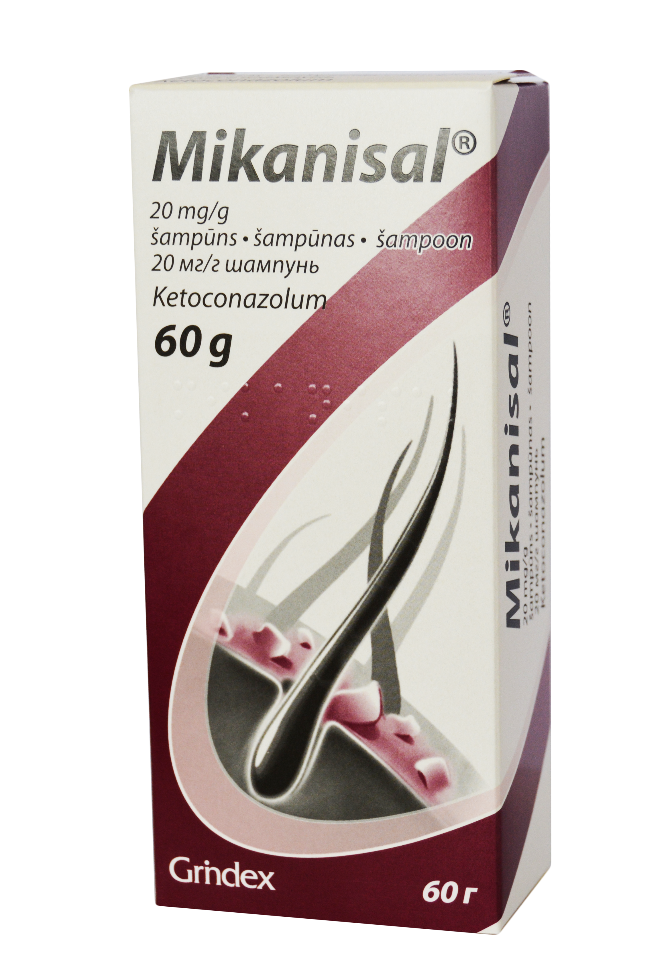 Mikanisal 20 mg/g šampūnas, grybeliui gydyti, 60g | Internetinėje “MANO ...