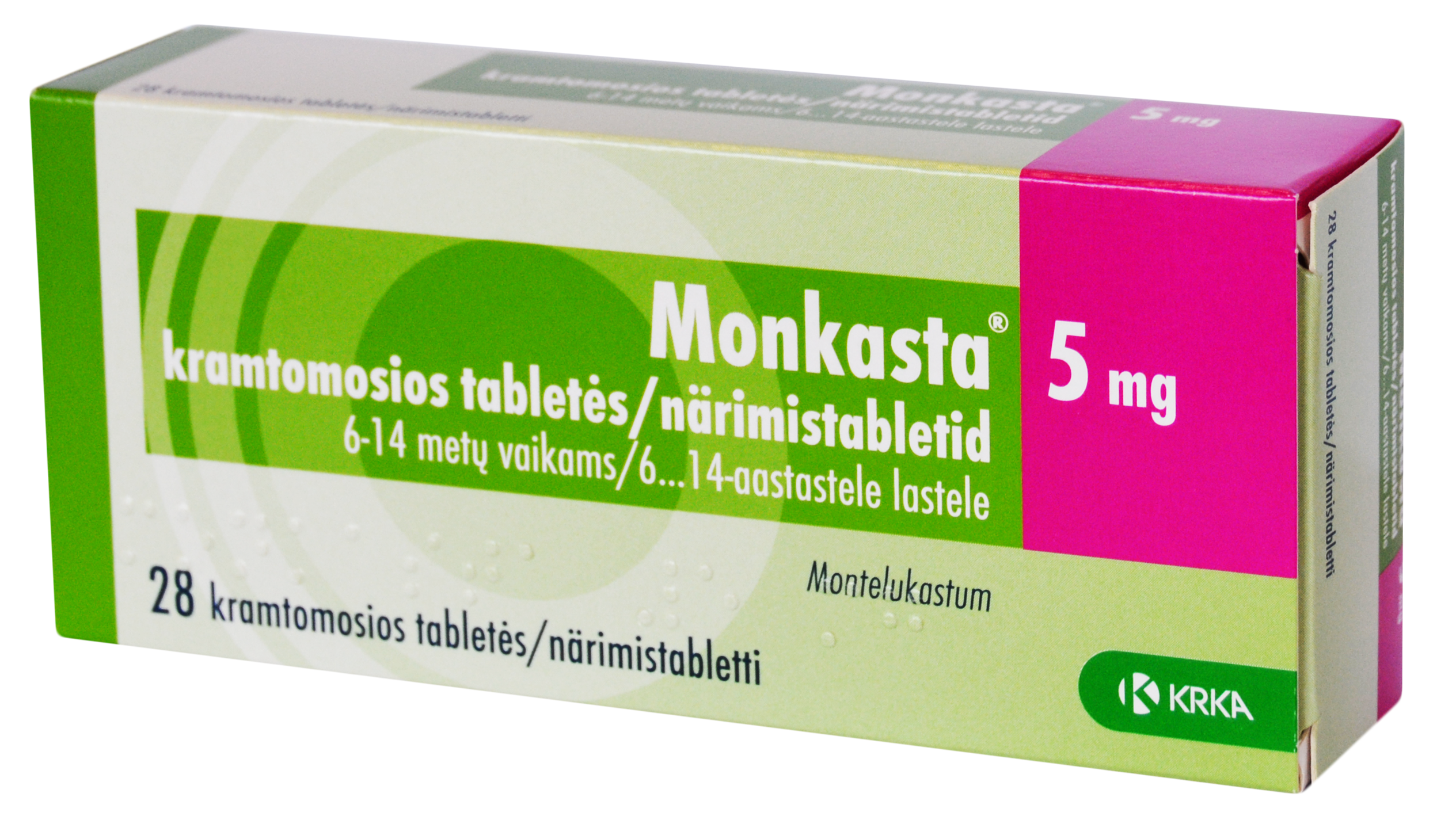 Monkasta 5mg tabletės N28