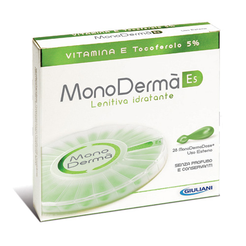 MonoDerma E5 Vitamino E5 kapsulės veidui, 28 vnt.