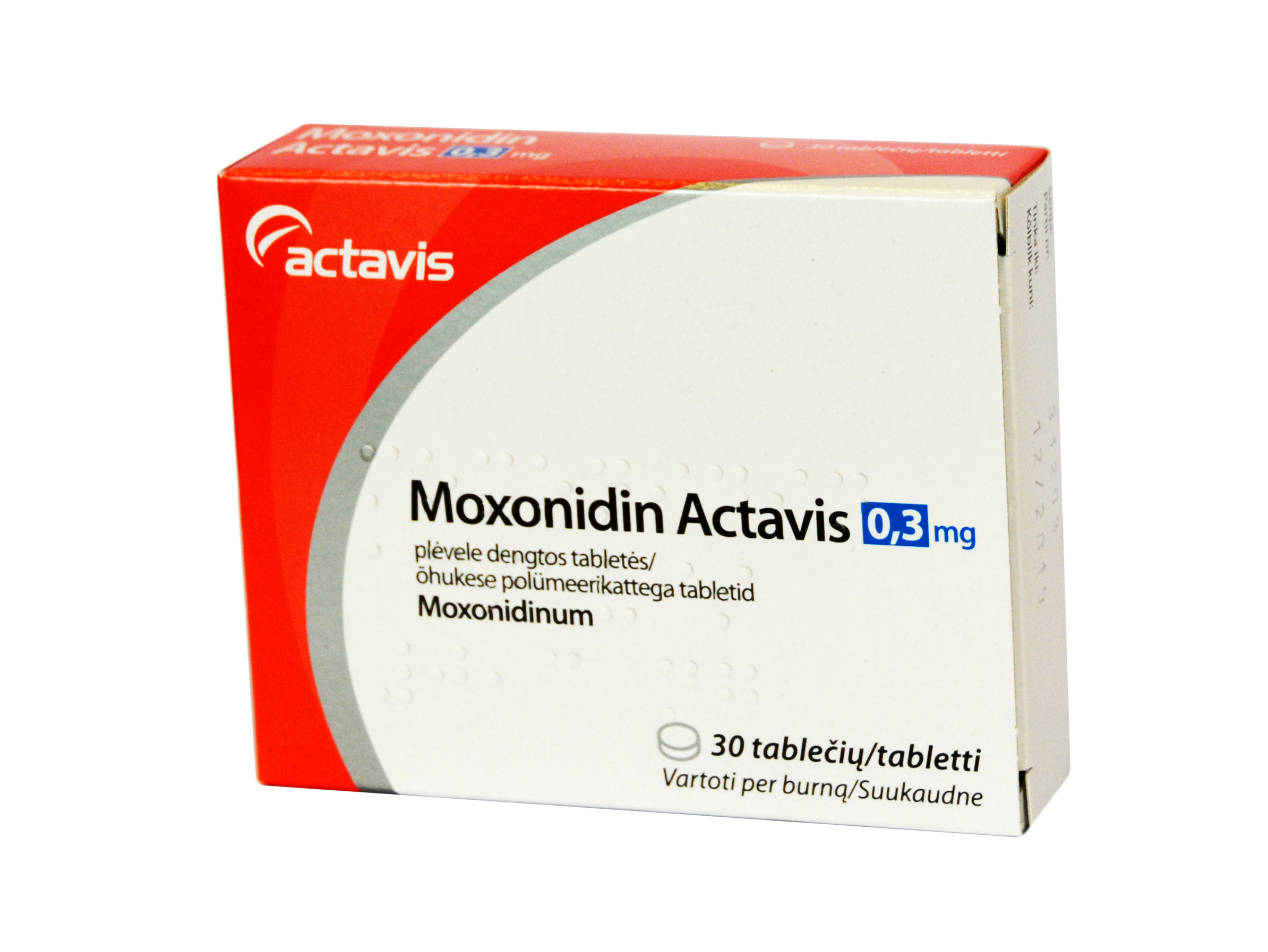 Moxonidin Actavis 0.3mg tabletės N30 | Internetinėje “MANO vaistinėje”