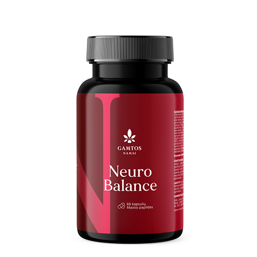 Neuro balance kapsulės N60 | Internetinėje “MANO vaistinėje”