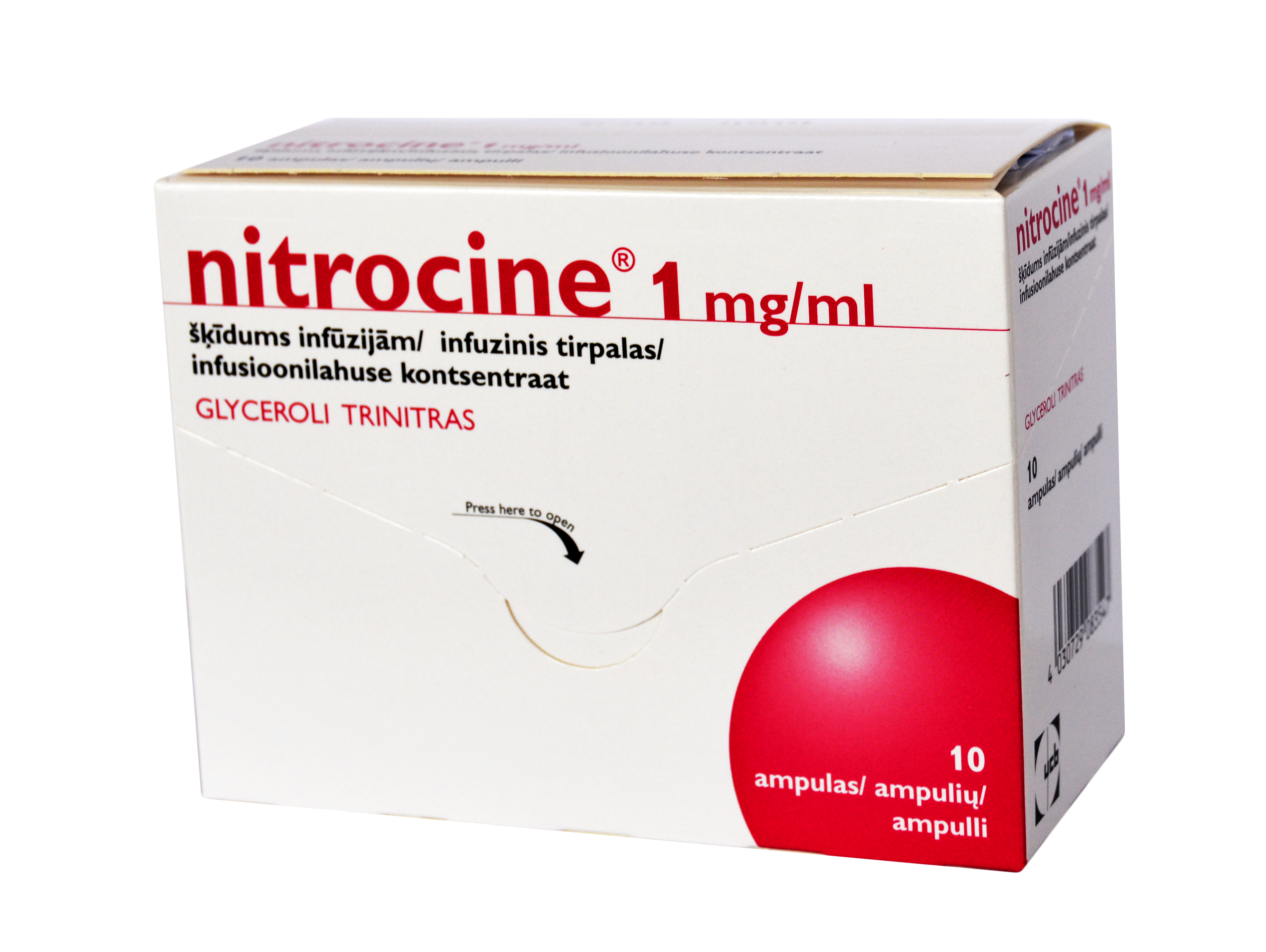 Nitrocine sol.1mg/1ml 10ml N10 p/infus