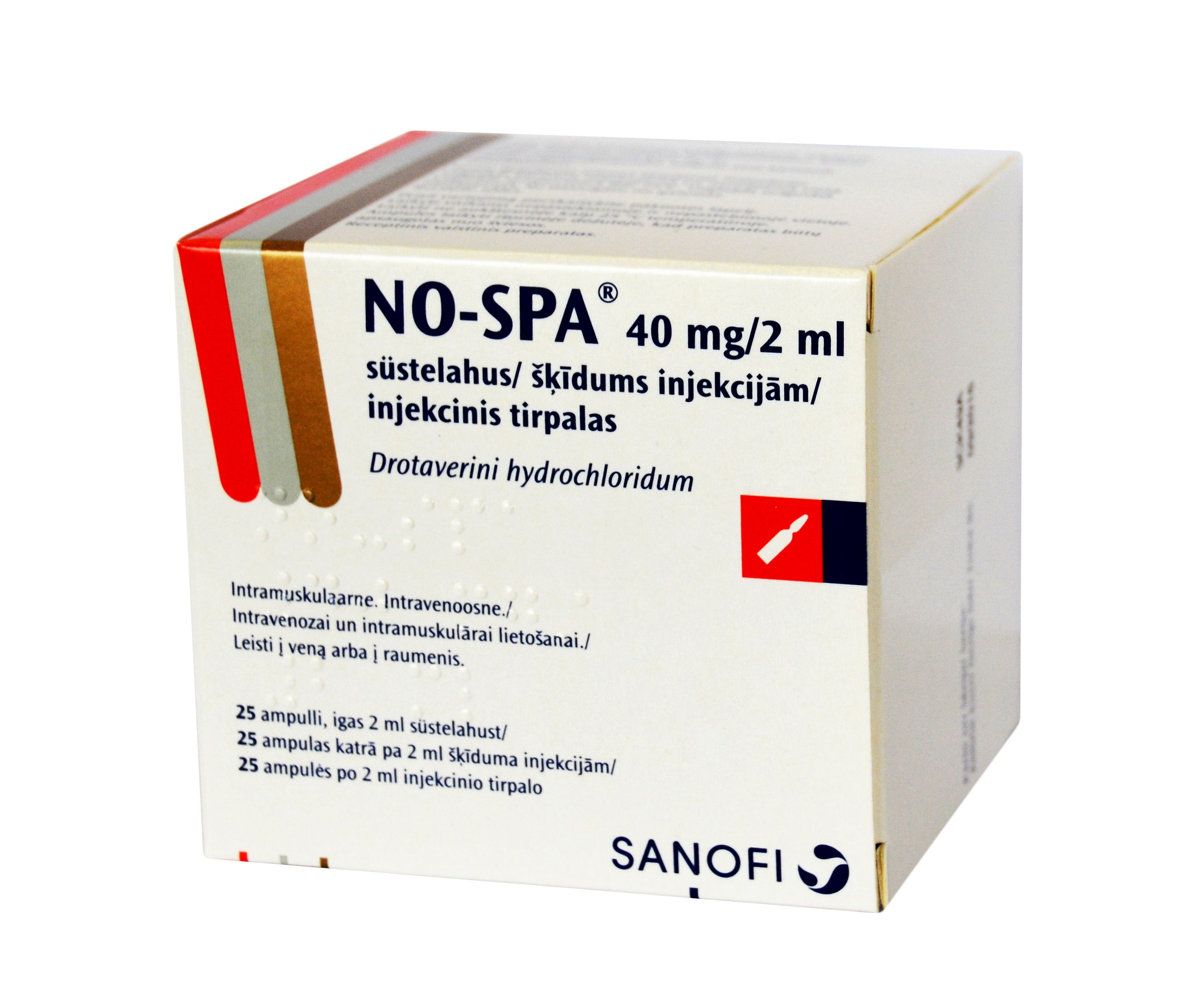 No-spa 40mg 2ml N25 | Internetinėje “MANO vaistinėje”