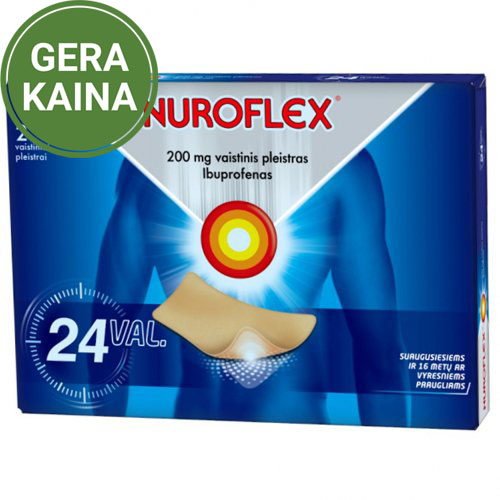 Nuroflex 200 mg vaistinis pleistras N2 | Internetinėje “MANO vaistinėje”