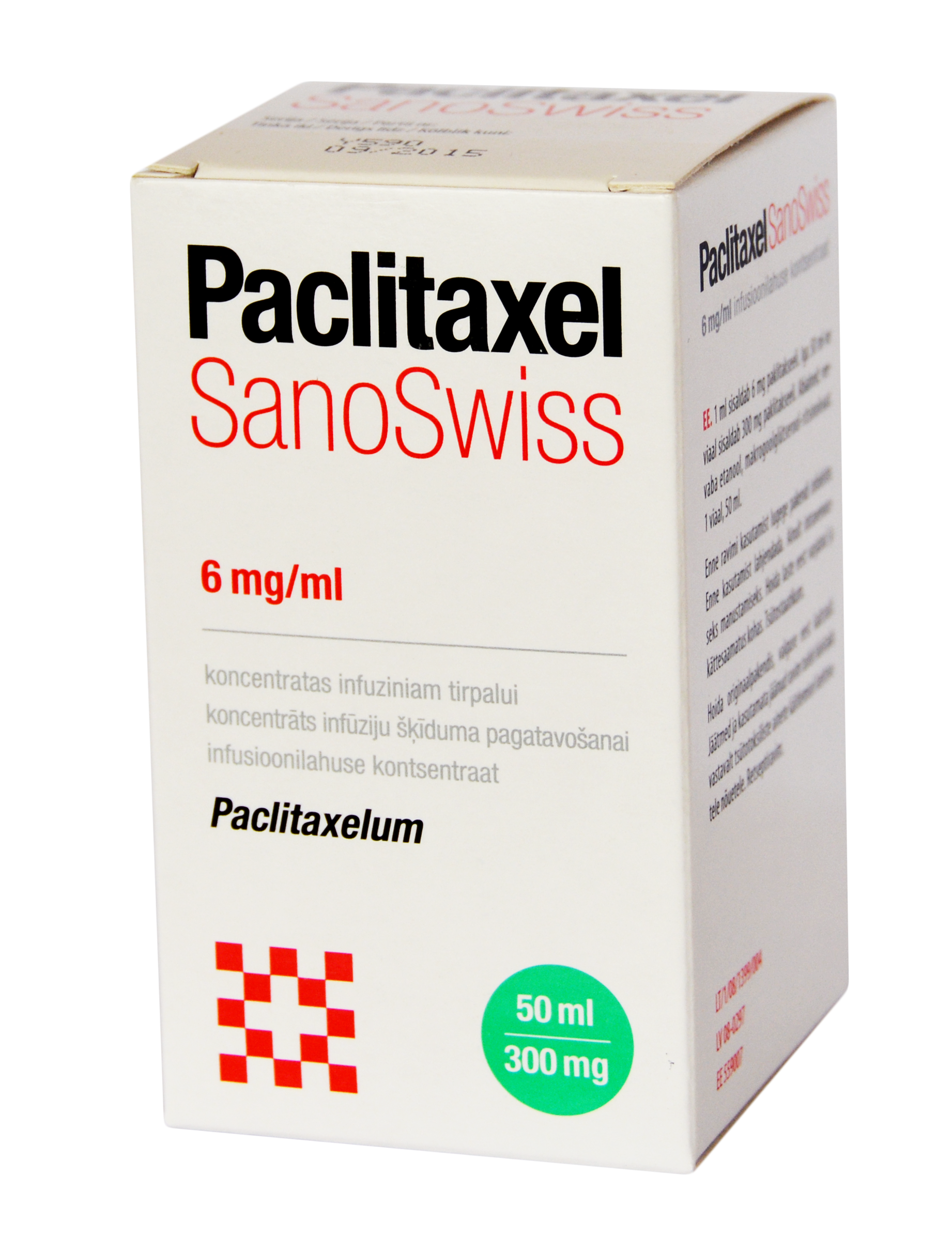 Paclitaxel SanoSwiss 300mg/50ml if.tirp.N1 | Internetinėje “MANO ...