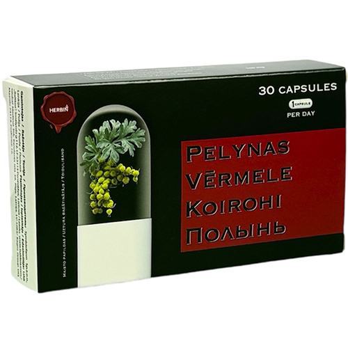 Pelynas HERBIN, 30 kapsulių | Internetinėje “MANO vaistinėje”