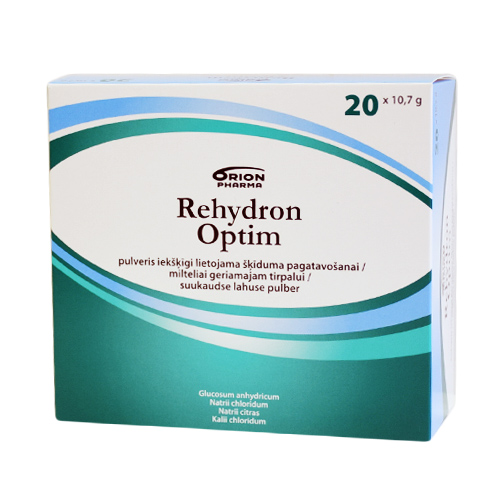 Rehydron Optim 10.7 g milteliai geriamajam tirpalui, N20 ...