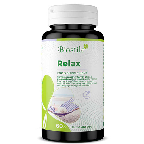 Biostile Relax kapsulės N60 | Internetinėje “MANO vaistinėje”