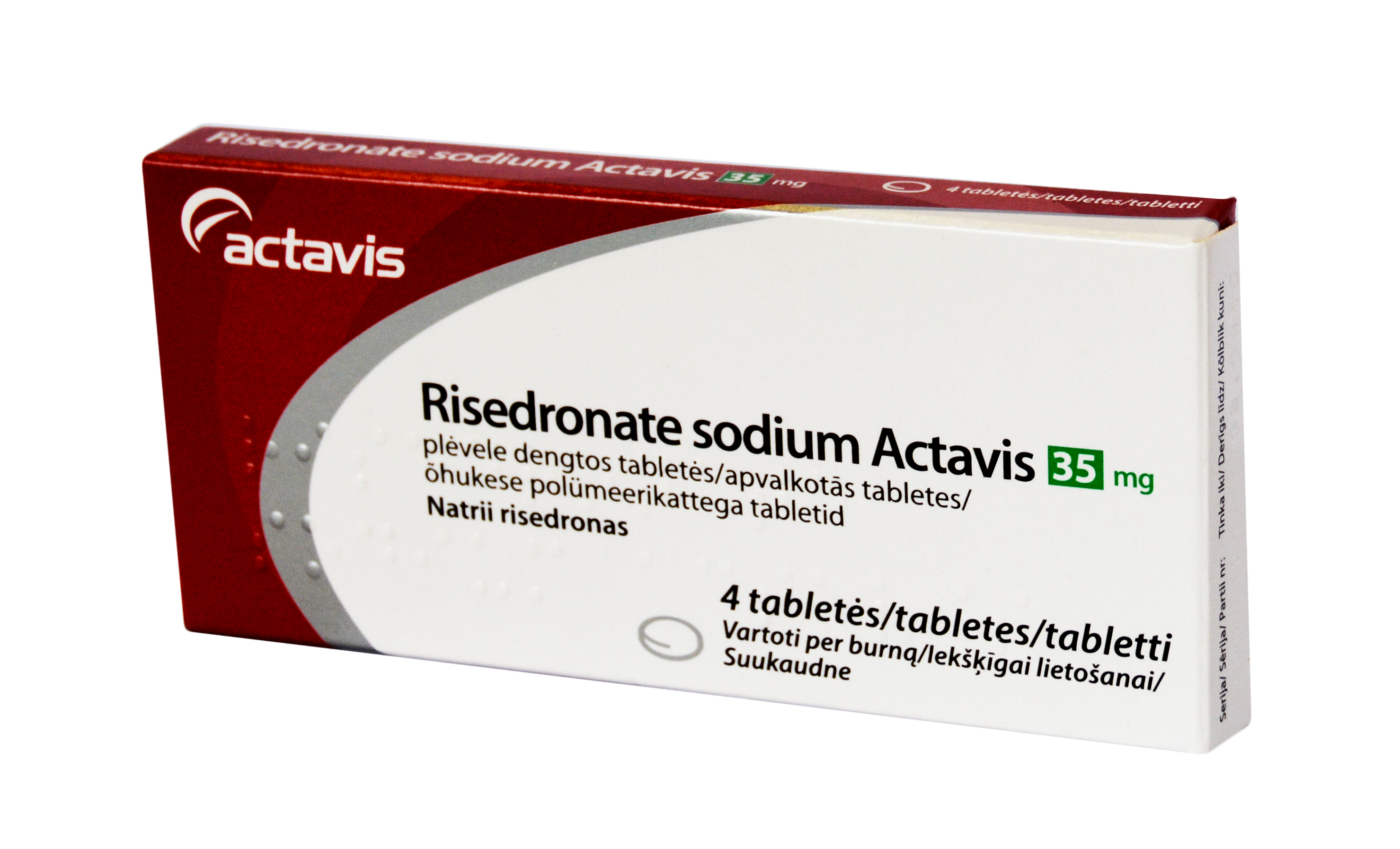 Risedronate sodium Actavis 35mg tabletės N4 | Internetinėje “MANO ...