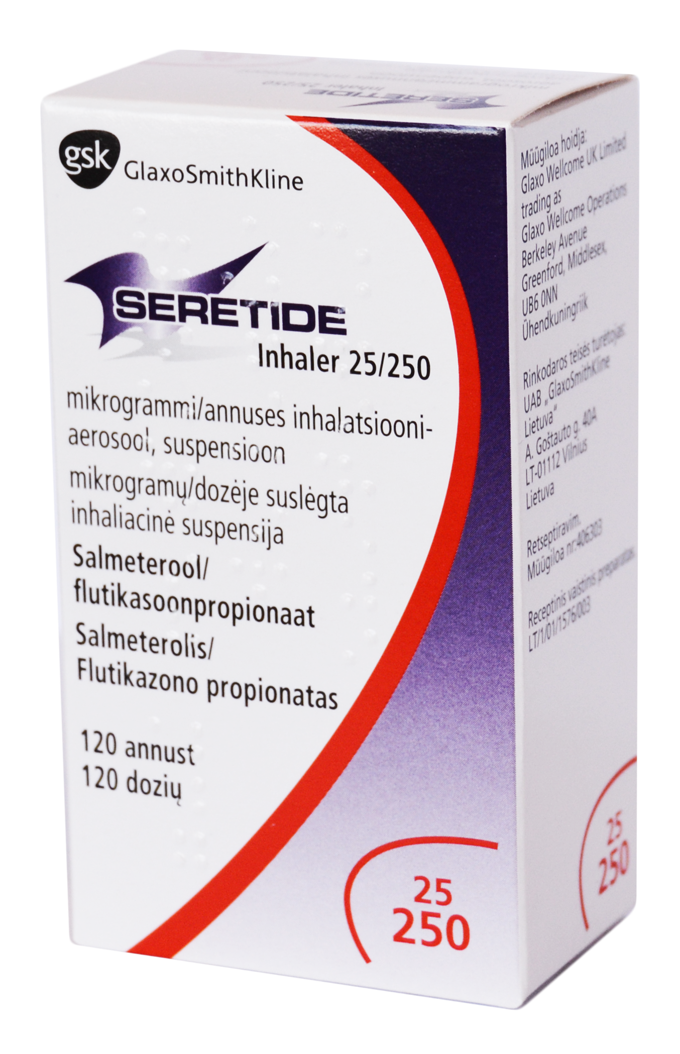 Seretide Inhaler 25/250mcg 120 dose