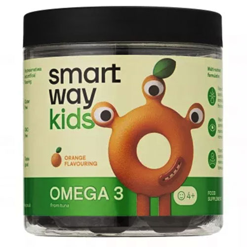 Omega 3 vitaminų kompleksas SMART WAY KIDS, 60 guminuktų ...