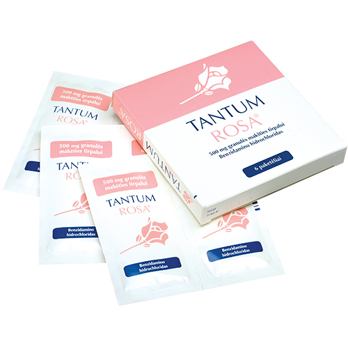 Tantum Rosa 500 mg granulės tirpalui, N6 | Internetinėje “MANO vaistinėje”