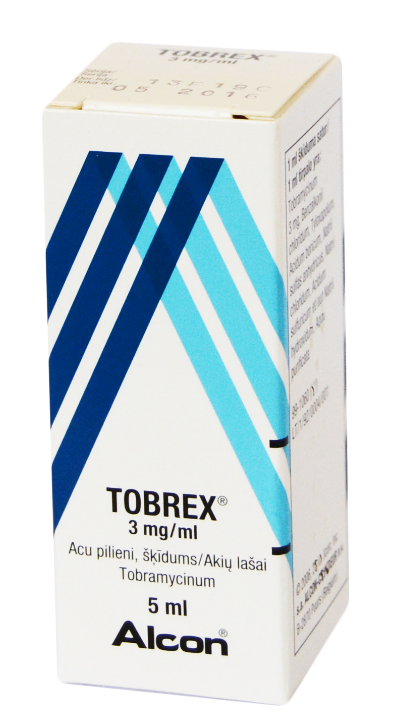 Tobrex gtt.ophth. 5ml | Internetinėje “MANO vaistinėje”