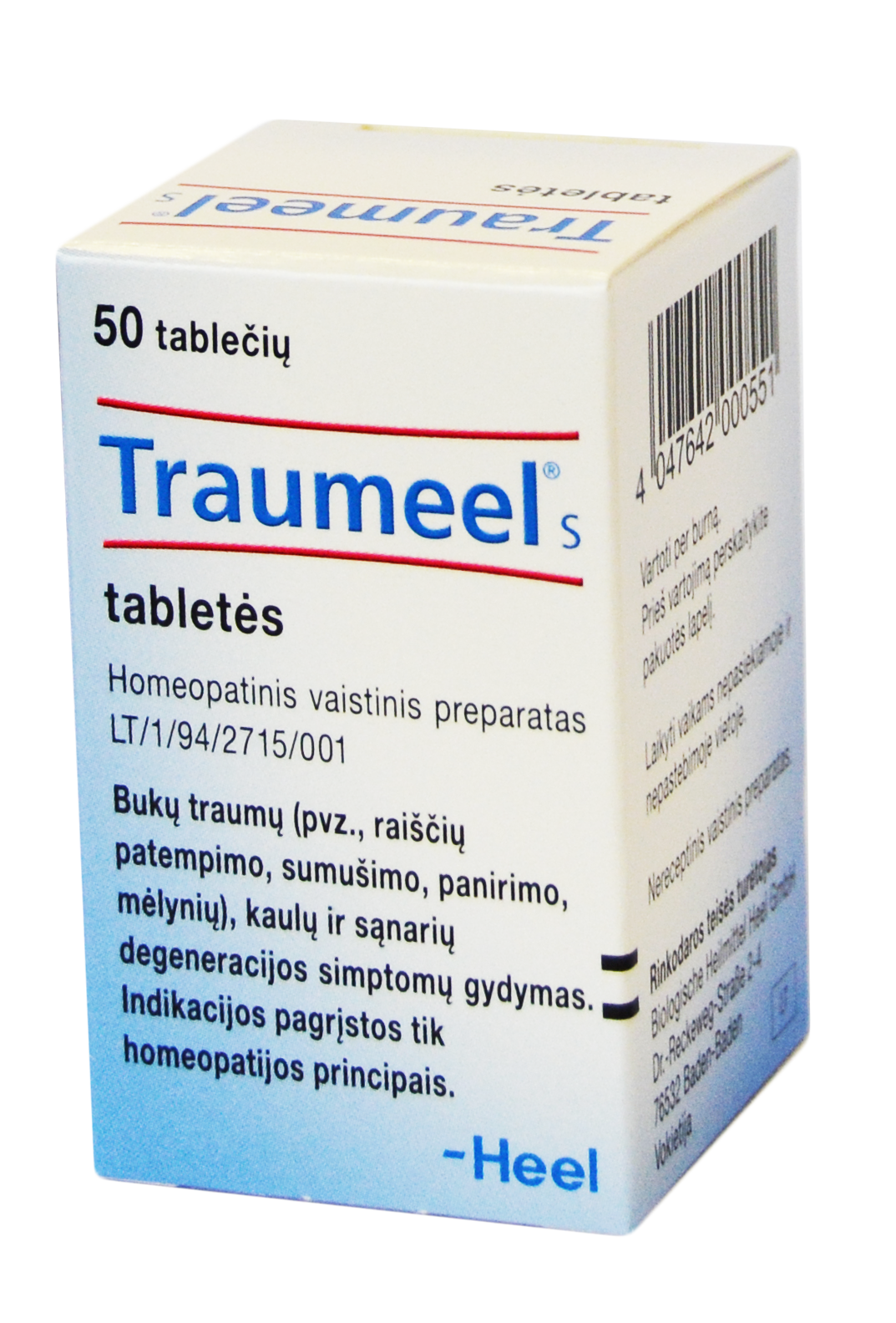 Traumeel S tabletės traumoms, N50 | Internetinėje “MANO vaistinėje”