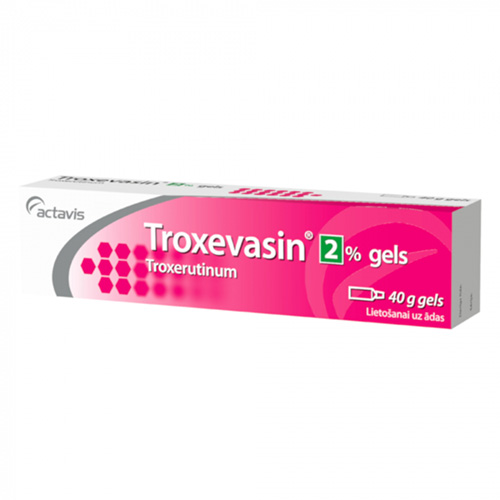 Troxevasin 20 mg/g gelis, 40 g | Internetinėje “MANO vaistinėje”