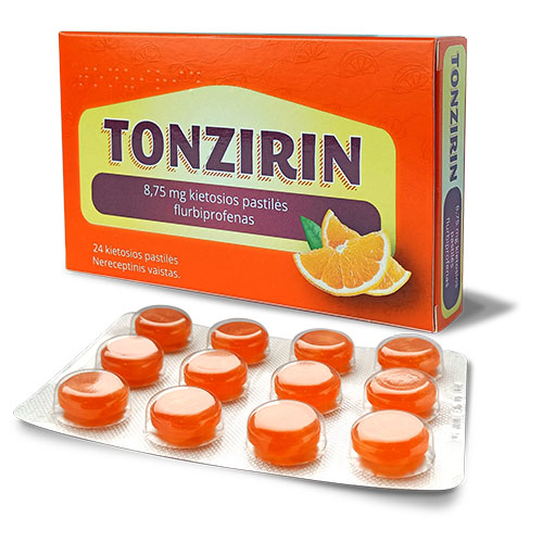 Tonzirin 8.75mg kietosios pastilės N24 LI (MaxPharma) | Internetinėje ...